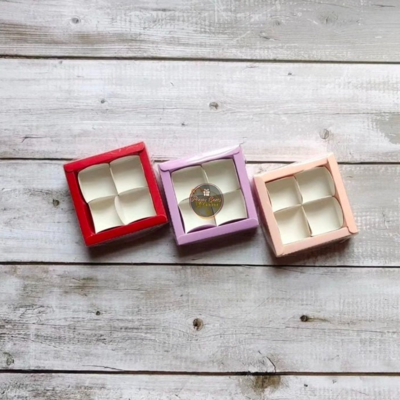 4 Cavities Chocolate Box (Pack of 5) – Prayog Boxes & More
